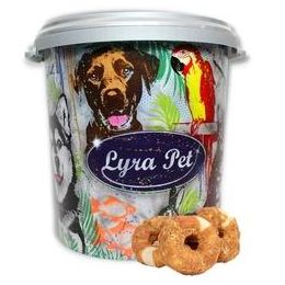 5 kg LYRA PET® Kauringe mit Hühnerbruststreifen in 30 L Tonne