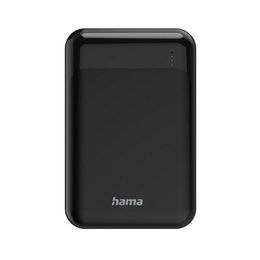 Hama Power Pack, 10000 mAh, 1x USB C, 2x USB A, Schwarz Powerbank 10000 mAh (3,7 V), schwarz