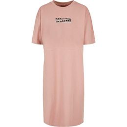 Merchcode Stillkleid Damen Ladies Reckless Oversized Slit Dress (1-tlg), rosa