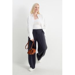 C&A Stoffhose-Mid Waist-Wide Leg