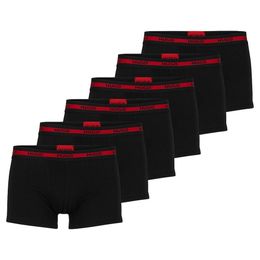 Hugo Boxershorts Herren Größe M hellrot / schwarz