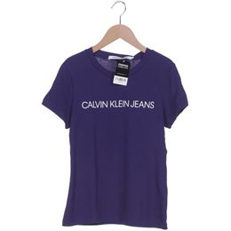 Calvin Klein Jeans Damen T-Shirt, flieder, Gr. 36