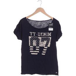 Tom Tailor Denim Damen T-Shirt, marineblau, Gr. 36