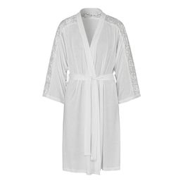 Lascana Dressing Gown female White size 36/38