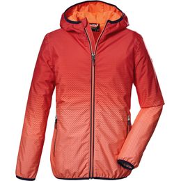 Killtec® Funktionsjacke, Kapuze, wasserdicht, für Kinder, rot, 152