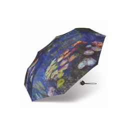 Happy Rain Taschenregenschirm Regenschirm Taschenschirm Alu Light Motiv Claude Monet "Seerosen"