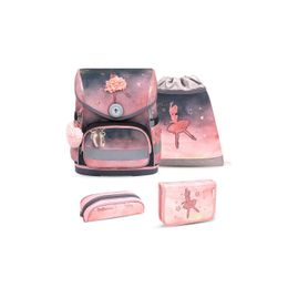 Belmil Rucksack Rucksack Compact Ergonomisch Schulranzen-Set 4-t. Ballerina Black Pink