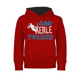 Shirtracer Hoodie Echte Kerle turnen Kinder Sport Kleidung