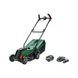 Bosch Akku-Rasenmäher CityMower 18V-32-300, 18Volt grün/schwarz, Li-Ionen Akku 4,0Ah, POWER FOR ALL ALLIANCE Leistung: Akku 18 Volt, 4 Ah (72 Wh) Schnittbreite: 32 cm Schnitthöhe: 3-stufig, 30 bis 60 mm Empf. Rasenfläche: bis 300 m²