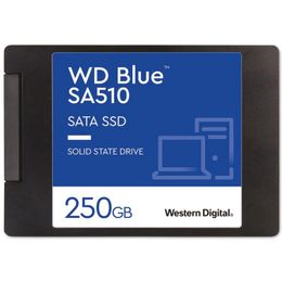 Western Digital SATA-SSD WD Blue SA510, 250 GB, 7mm, intern, 6,35 cm (2.5")