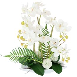 Kunstblume Orchideen, I.GE.A., Höhe 52 cm, weiß