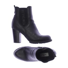 Tom Tailor Damen Stiefelette, schwarz, Gr. 38