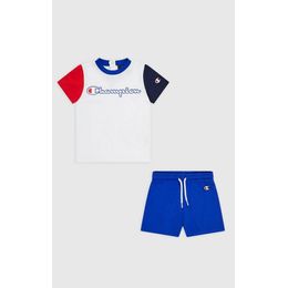 Champion T-Shirt & Shorts Retro Sport Short Sleeve Set, weiß
