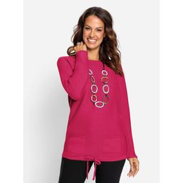 Strickpullover Inspirationen "Pullover" Gr. 42, pink Damen Pullover