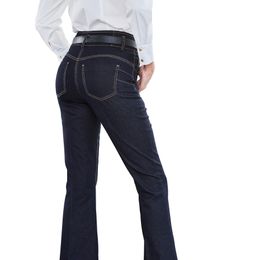 Bequeme Jeans Heine Gr. 38, Normalgrößen, blau (dark blue) Damen Jeans High-Waist-Jeans