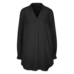 Longbluse Heine Gr. 34, schwarz Damen Blusen langarm