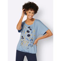 T-Shirt Inspirationen "Shirt" Gr. 52, blau (hellblau) Damen Shirts Jersey