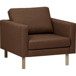 Sessel GEPADE Gr. Flachgewebe, B/H/T: 85 cm x 80 cm x 87 cm, braun Einzelsessel Lounge-Sessel Lounge-Gartenmöbel Sessel