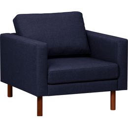 Sessel GEPADE Gr. Flachgewebe, B/H/T: 85 cm x 80 cm x 87 cm, blau (navy) Einzelsessel Lounge-Sessel Lounge-Gartenmöbel