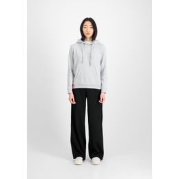 Hoodie Alpha Industries "ALPHA Women - Hoodies New Basic Hoody G Wmn" Gr. S, grau (pastel grey) Damen Sweatshirts -jacken