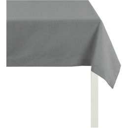 Tischdecke Apelt "ALASKA, LOFT STYLE, Rips Uni" Tischdecken Gr. Ø 170 cm, 1 St., rund, grau (dunkelgrau) Tischdecken