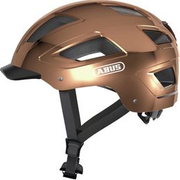 Fahrradhelm Abus "HYBAN 2.0" Helme Gr. M Kopfumfang: 52 cm - 58 cm, braun (chrome rosé) Fahrradhelme für Erwachsene