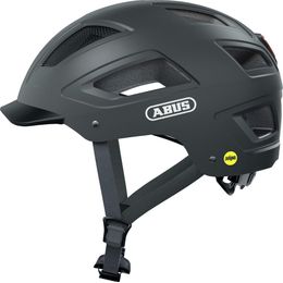 Fahrradhelm Abus "HYBAN 2.0 MIPS" Helme Gr. L Kopfumfang: 56 cm - 61 cm, grau (titan) Fahrradhelme für Erwachsene