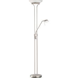 Fischer und Honsel LED Stehlampe FISCHER & HONSEL "Pool TW" Lampen Gr. 1 flammig, Höhe: 182 cm, grau (nickelfarben) Deckenfluter