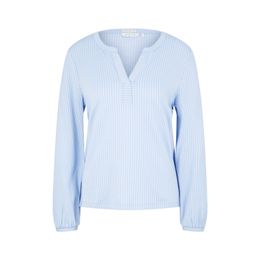 Tom Tailor Damen Gestreifte Bluse, blau, Streifenmuster, Gr. XS