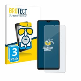 BROTECT Displayschutzglas Schutzglas für ZTE Blade A73, 3 Stück, Schutzfolie Display Schutz Glas Folie matt, weiß
