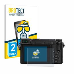 BROTECT Displayschutzfolie Schutzfolie für Panasonic Lumix DMC-GX80, 2 Stück, 2 Stück, Displayschutz Schutz Folie Matt Entspiegelungsfolie, weiß