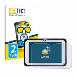 BROTECT Displayschutzfolie Schutzfolie für Panasonic Toughpad FZ-M1, 2 Stück, 2 Stück, Displayschutz Schutz Folie Matt Entspiegelungsfolie, weiß