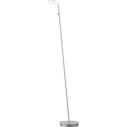 Fischer und Honsel LED Stehlampe FISCHER & HONSEL "Dent" Lampen Gr. 1 flammig, Ø 22 cm Höhe: 22 cm, grau (nickelfarben) LED Standleuchte Stehlampe Standleuchten