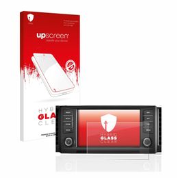 upscreen Displayschutzglas Schutzglas für Seat Leon 5F 2018 Media System Plus 2016 8", Schutzfolie Display Schutz Glas Folie klar, weiß