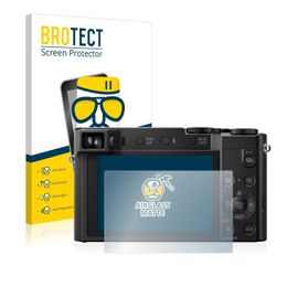 BROTECT Displayschutzglas Schutzglas für Panasonic Lumix DMC-TZ101, Schutzfolie Display Schutz Glas Folie matt, weiß