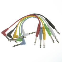 MUSIC STORE Audio-Kabel, Patchkabel, 6er-Pack, Mono Klinke, Winkelklinke, Robust, Langlebig