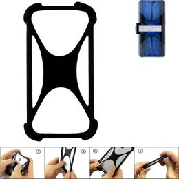 K-S-Trade Handyhülle für Huawei Enjoy 20s, Handy-Hülle Schutz-Hülle Silikon Bumper TPU Softcase Smartphone, schwarz