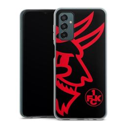 DeinDesign Handyhülle Offizielles Lizenzprodukt 1.FCK Dauerkarte, Samsung Galaxy M13 4G Silikon Hülle Bumper Case Handy Schutzhülle, weiß