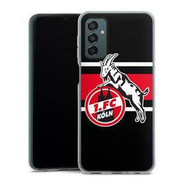 DeinDesign Handyhülle 1. FC Köln Offizielles Lizenzprodukt Colour Stripes 1.FC, Samsung Galaxy M13 4G Silikon Hülle Bumper Case Handy Schutzhülle