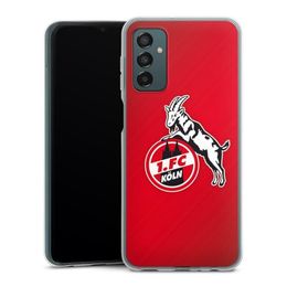 DeinDesign Handyhülle 1. FC Köln Offizielles Lizenzprodukt EffZeh 1. FC Köln rot, Samsung Galaxy M13 4G Silikon Hülle Bumper Case Handy Schutzhülle