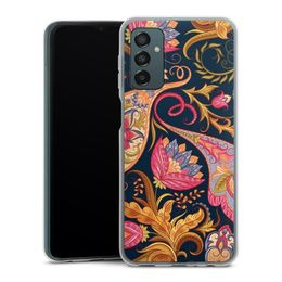DeinDesign Handyhülle Muster Ornamente Mandala Floral Autumn 1, Samsung Galaxy M13 4G Silikon Hülle Bumper Case Handy Schutzhülle, weiß