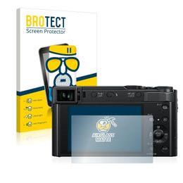 BROTECT Displayschutzglas Schutzglas für Panasonic Lumix DC-TZ202, Schutzfolie Display Schutz Glas Folie matt, weiß