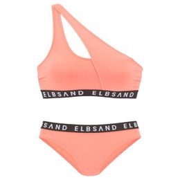 ELBSAND Bikini Damen Gr&ouml;&szlig;e XXS lachs / schwarz