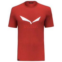 Salewa - Solidlogo Dry T-Shirt - Funktionsshirt Gr 44 - XS rot