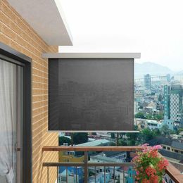 Balkon-Seitenmarkise,Windschutz Sonnenschutz Markise Multifunktional 150x200 cm Grau vidaXL