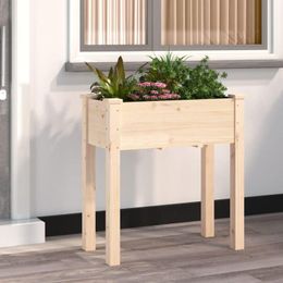 Bonnevie - Pflanzkübel,Blumenkasten mit Einsatz 71x37x76 cm Massivholz Tanne vidaXL