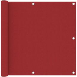 Balkon-Sichtschutz,Balkonverkleidung Rot 90x500 cm Oxford-Gewebe vidaXL