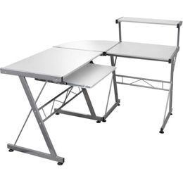 Eck-Computertisch,Schreibtisch Weiß 132x112x99 cm Holzwerkstoff vidaXL