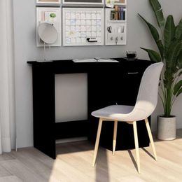 Bonnevie - Computertisch,Schreibtisch Schwarz 100x50x76 cm Holzwerkstoff vidaXL
