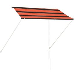 Bonnevie - Einziehbare Markise Sonnenmarkise 250×150 cm Orange und Braun vidaXL